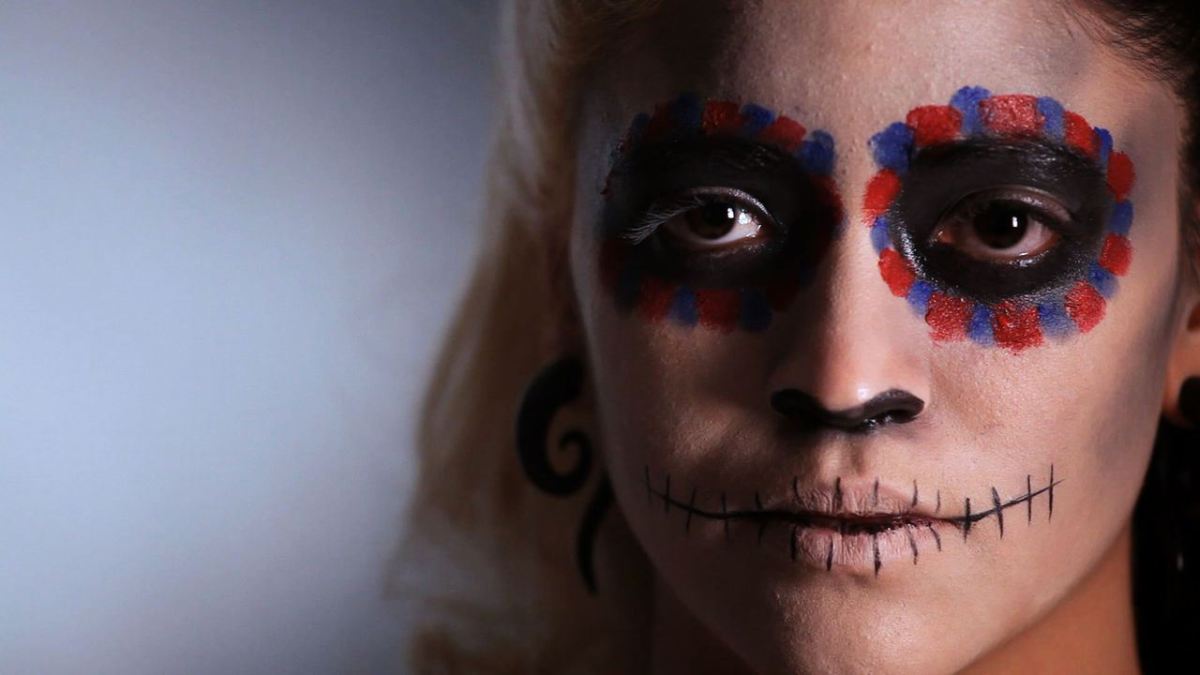 How To Add Embellishments To Day Of The Dead Makeup Howcast how-to-add-embellishments-to-day-of-the-dead-makeup-howcast