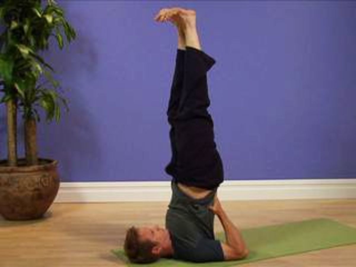 How To Do The Shoulder Stand Pose Howcast