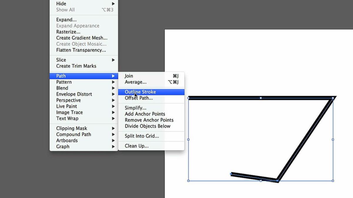 How To Outline Strokes Using The Adobe Illustrator Pen Tool Howcast